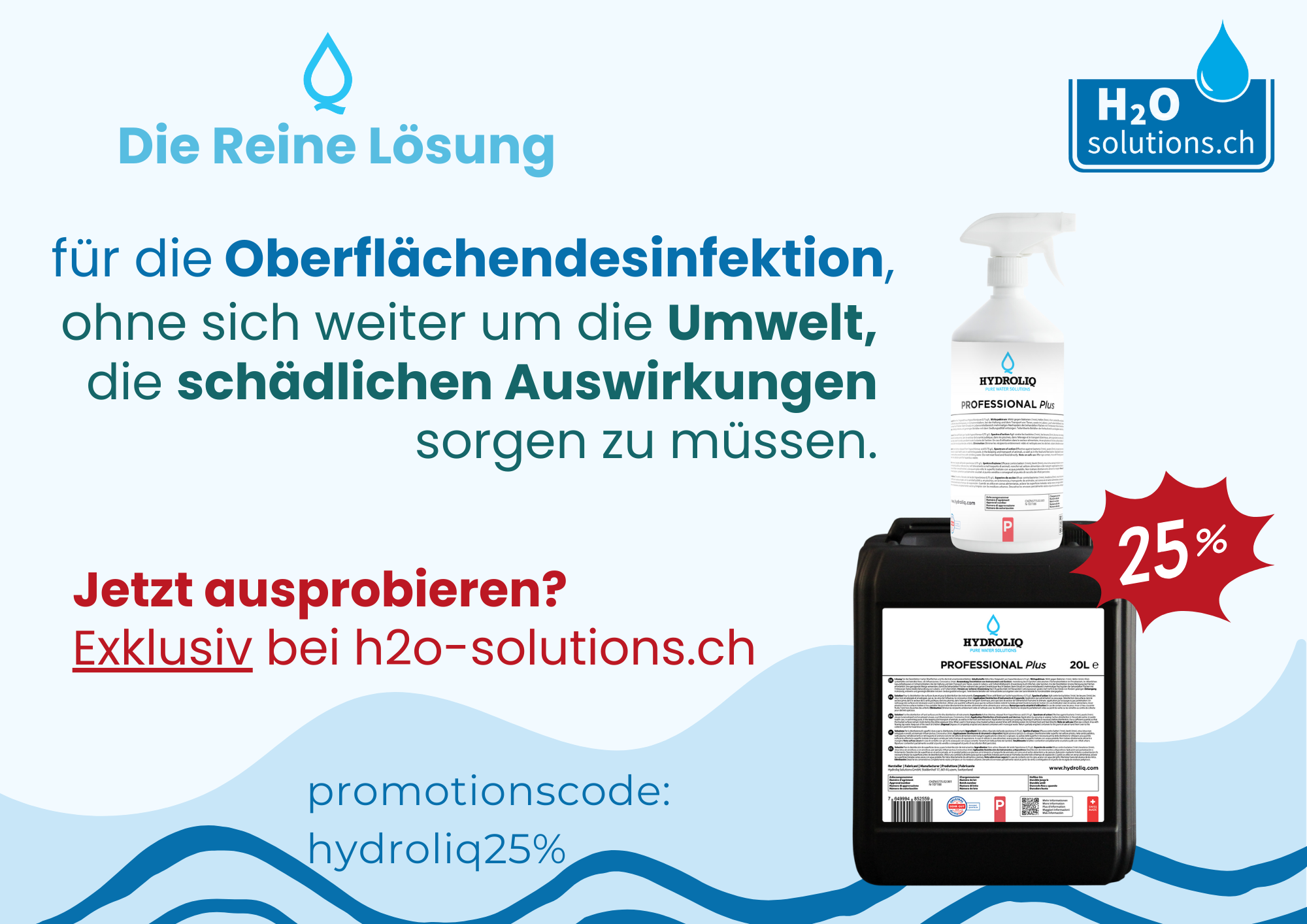 Wasserpflege und Reinigungsprodukte - H2O-Solutions - Wasserqualität und Reinigung